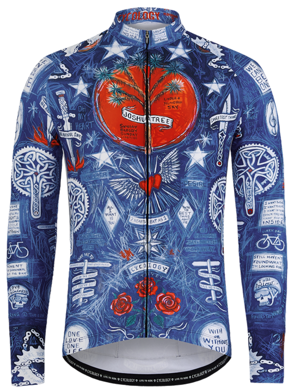 JOSHUA TREE MEN'S LONG SLEEVE CYCLING JERSEY | Cycology JAPAN サイコロジー ...
